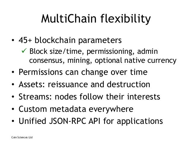 MultiChain – Private multicurrency blockchain platform MultiChain – Private multicurrency blockchain platform