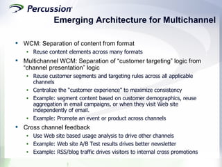Multi-Channel WCM Projects: Making Them Work | PPT