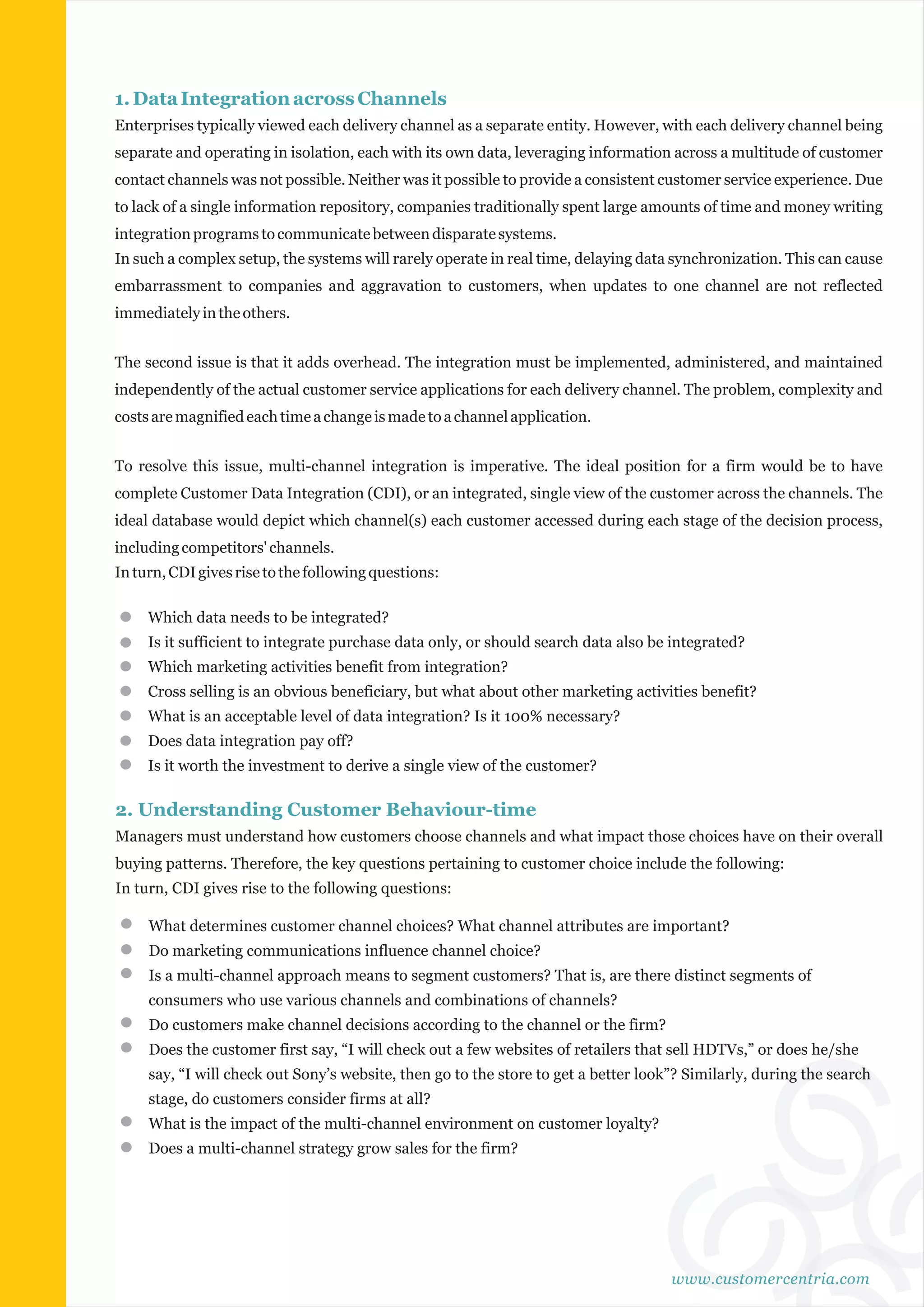 Multi Channel Customer Management | PDF