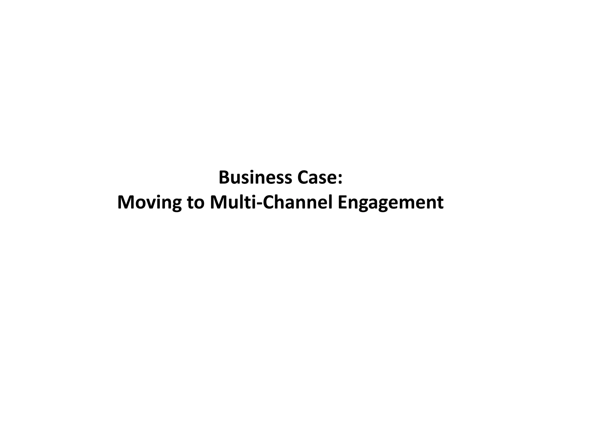 Multichannel Engagement | PPTX | Logistics and Transportation Industry ...