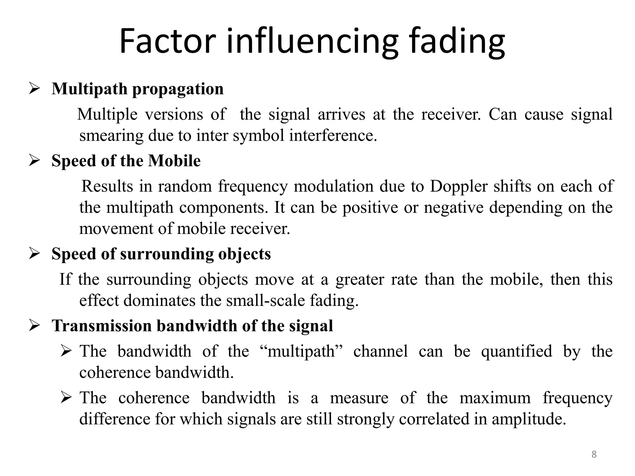 Multichannel fading | PPTX