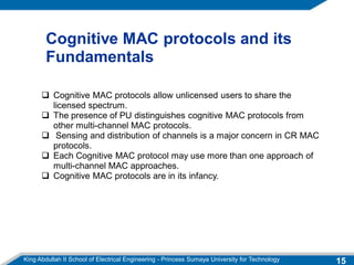Multi Channel Protocols In Cognitive Radio Networks | PPT