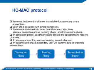 Multi Channel Protocols In Cognitive Radio Networks | PPT