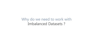 Multiclass classification of imbalanced data | PPTX