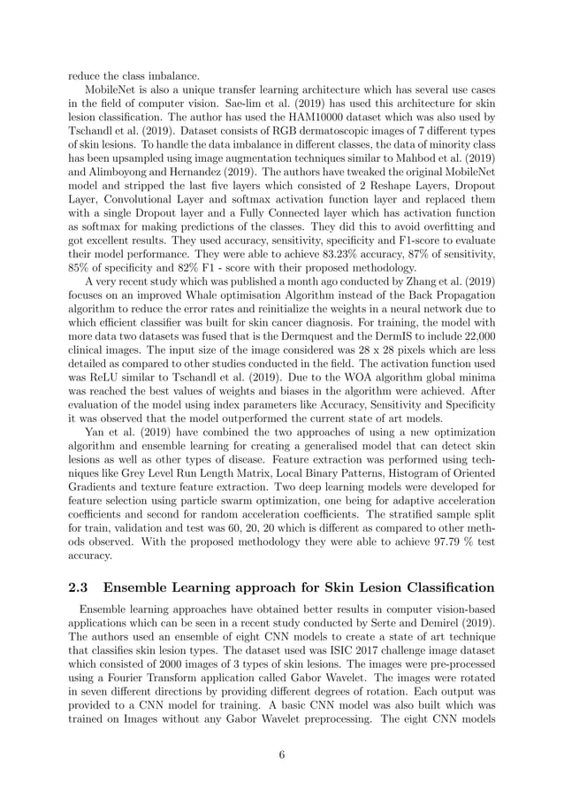Multiclass skin lesion classification with CNN and Transfer Learning | PDF