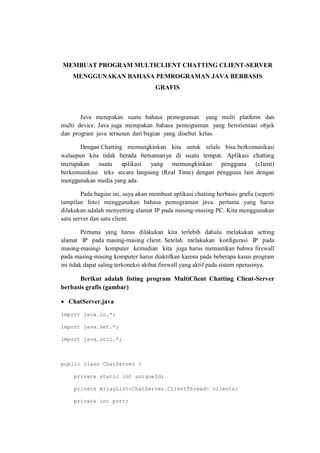 Multi client | PDF | Programming Languages | Computing