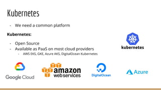Multi cloud Serverless platform using Kubernetes | PPT