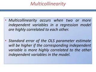 Multicolinearity | PPTX