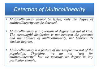 Multicolinearity | PPTX