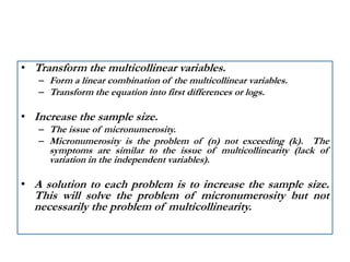 Multicolinearity | PPTX