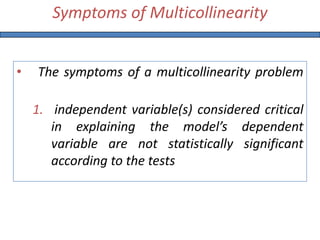 Multicolinearity | PPTX