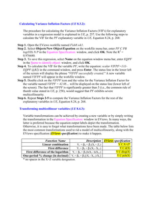Multicollinearity | PDF