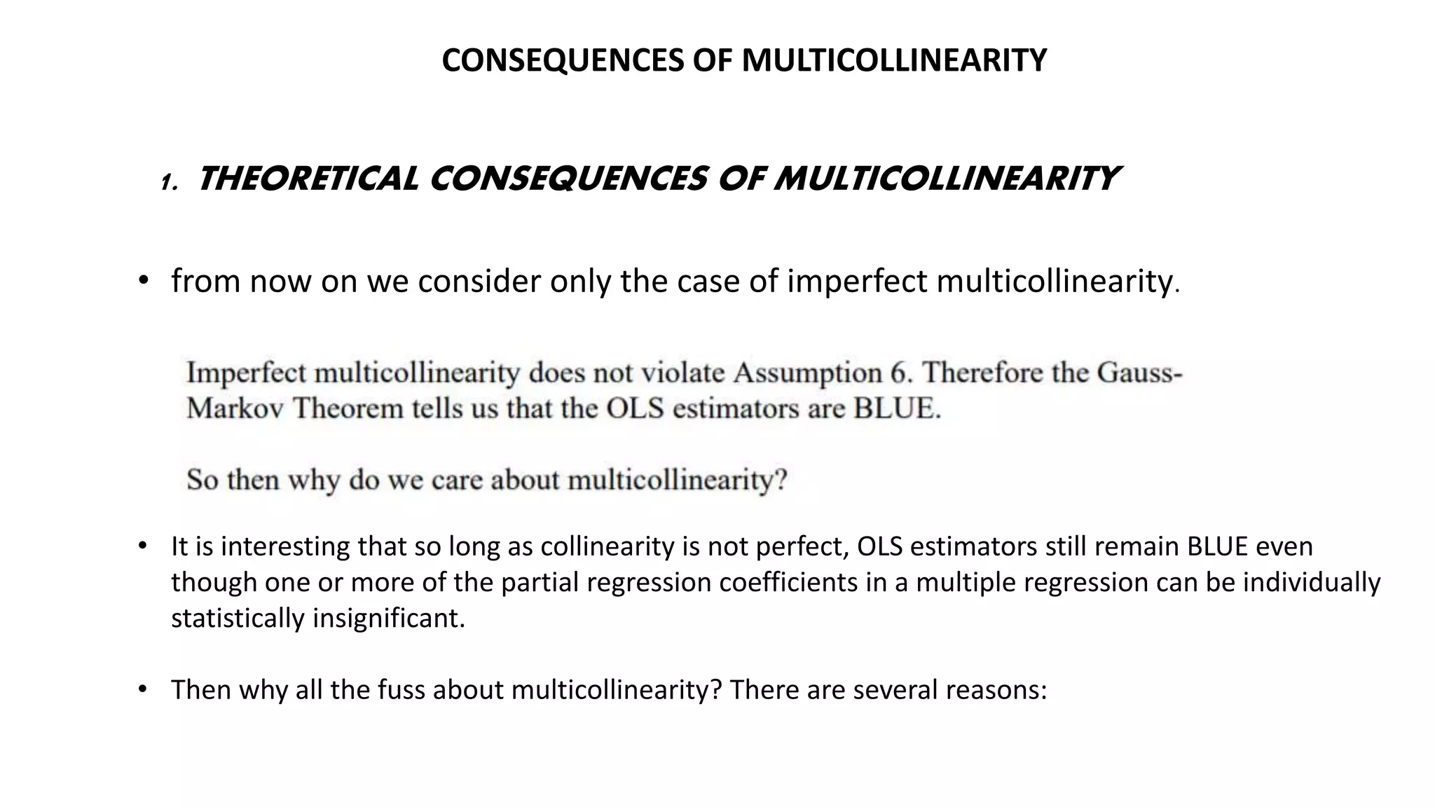 Multicollinearity PPT | PPTX