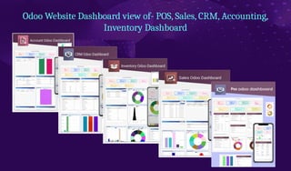 Multicompany Analytic Odoo Dashboard for POS, CRM, Inventory, Sales and Accounting/ Invoice | PPT
