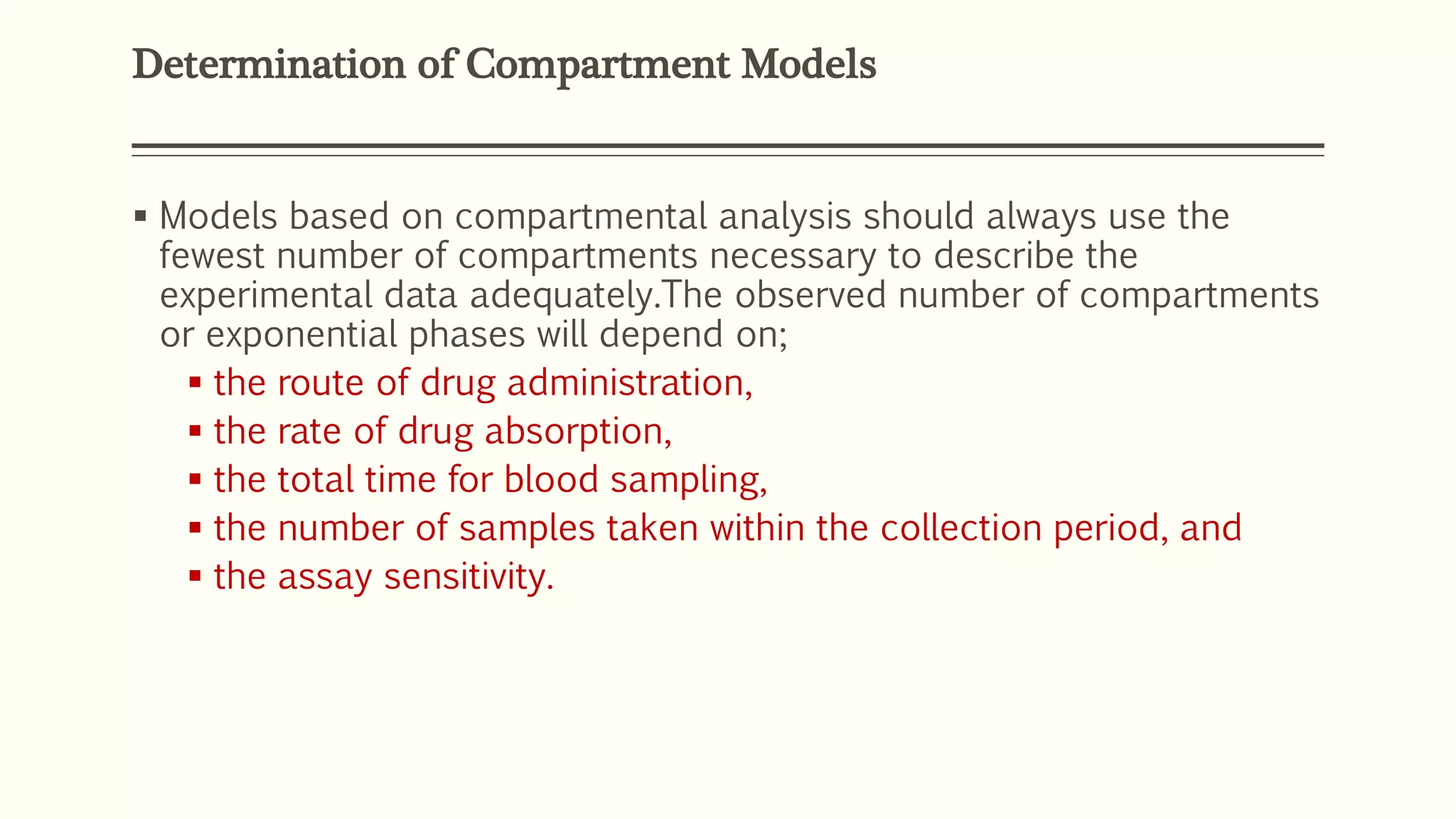 Multicompartment model IV Bolus | PPTX