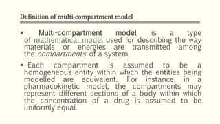 Multicompartment model IV Bolus | PPTX