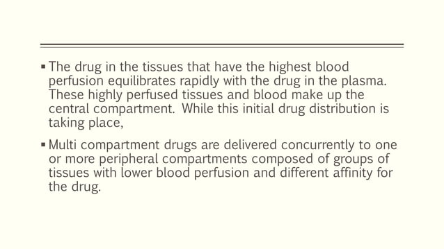 Multicompartment model IV Bolus | PPTX | Chemistry | Science