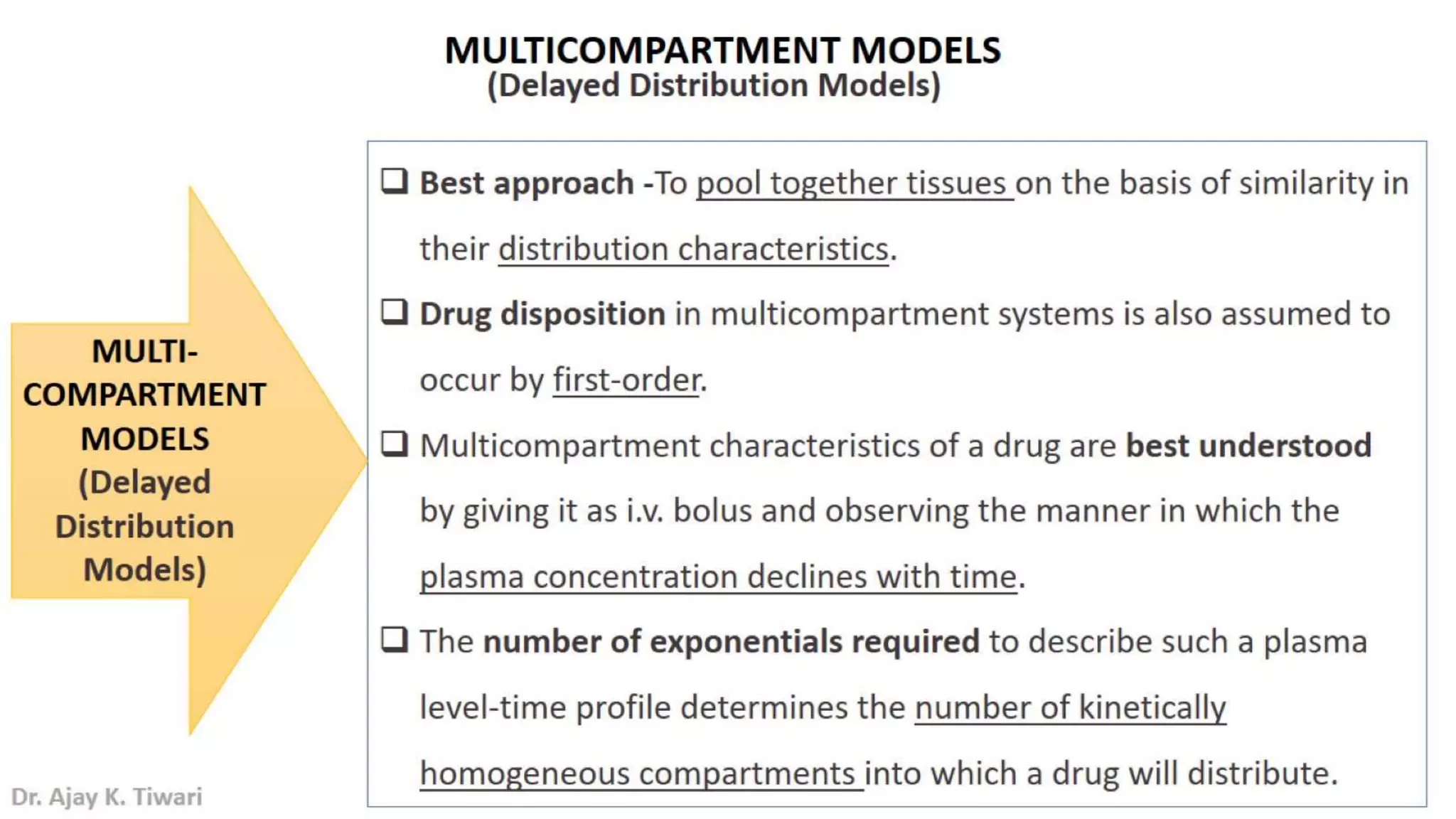 Multicompartment models by akt | PPTX