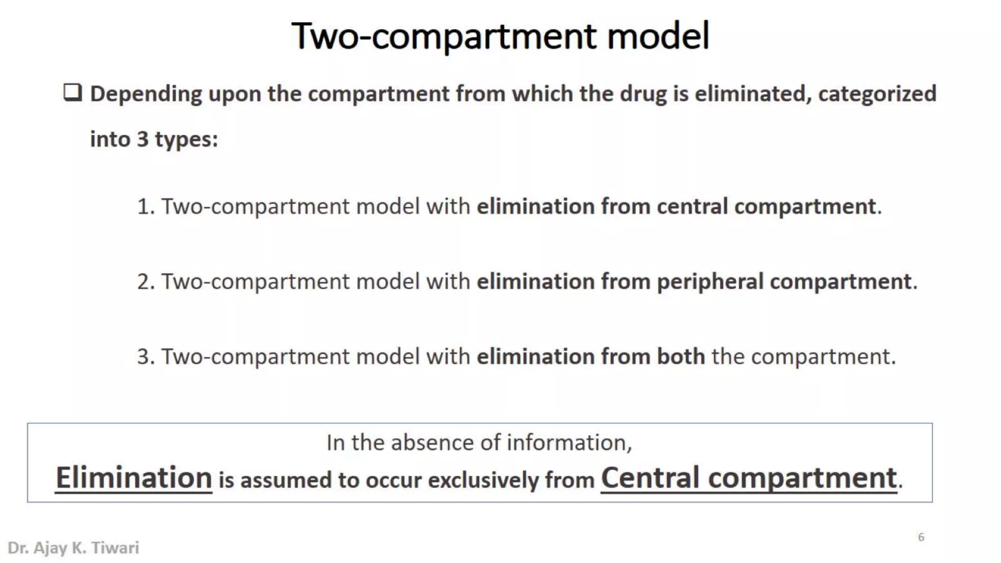 Multicompartment models by akt | PPTX