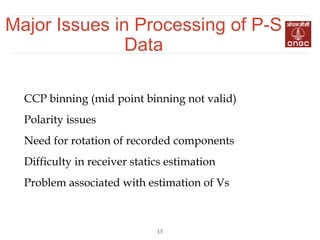 Multicomponent Seismic Data API | PPT