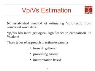 Multicomponent Seismic Data API | PPT