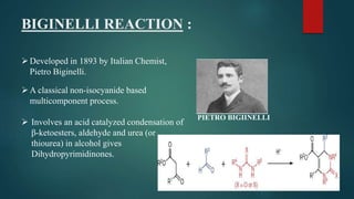 Multicomponent reaction | PPTX