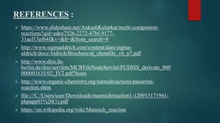 Multicomponent reaction | PPTX