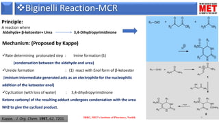 Multicomponent reaction | PPTX