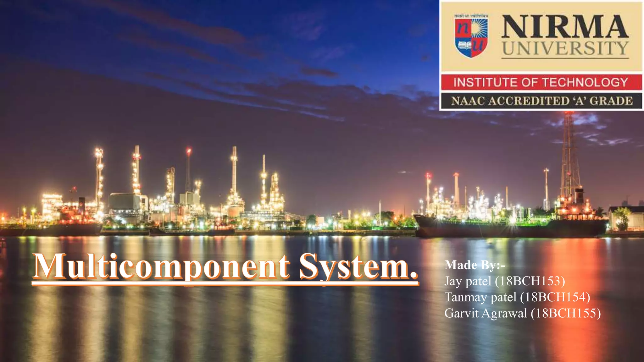 Multicomponent system | PPTX