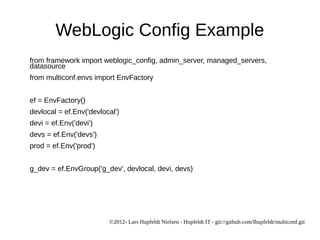 Multiconf - Python Configuration API | ODP