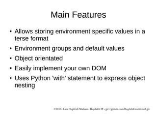 Multiconf - Python Configuration API | ODP