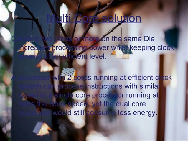 Multi core processors | PPT