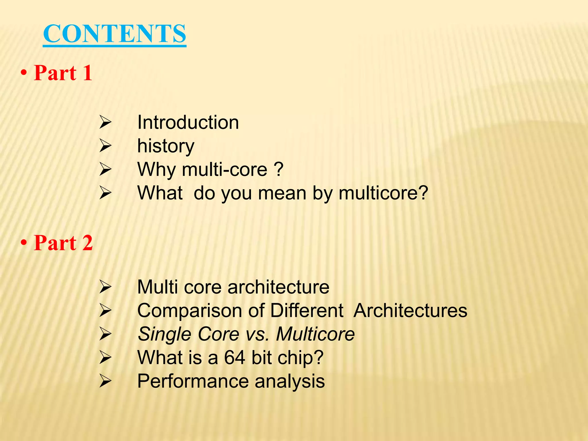 Multicore Processor Technology | PPTX