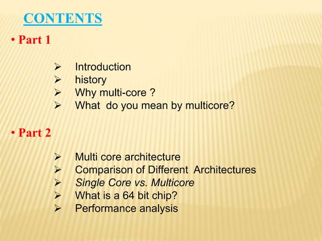 Multicore Processor Technology | PPTX