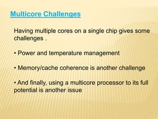 Multicore Processor Technology | PPTX