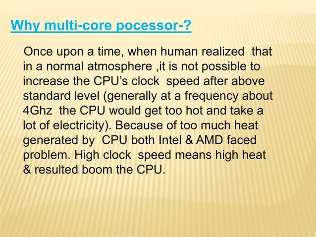 Multicore Processor Technology | PPTX