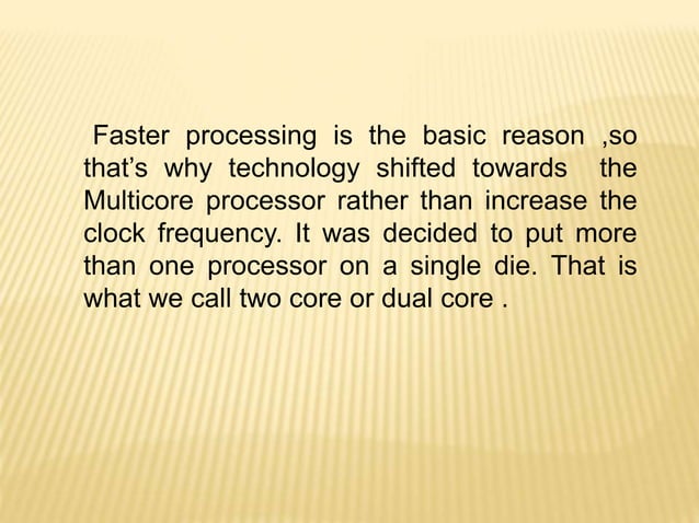 Multicore Processor Technology | PPTX