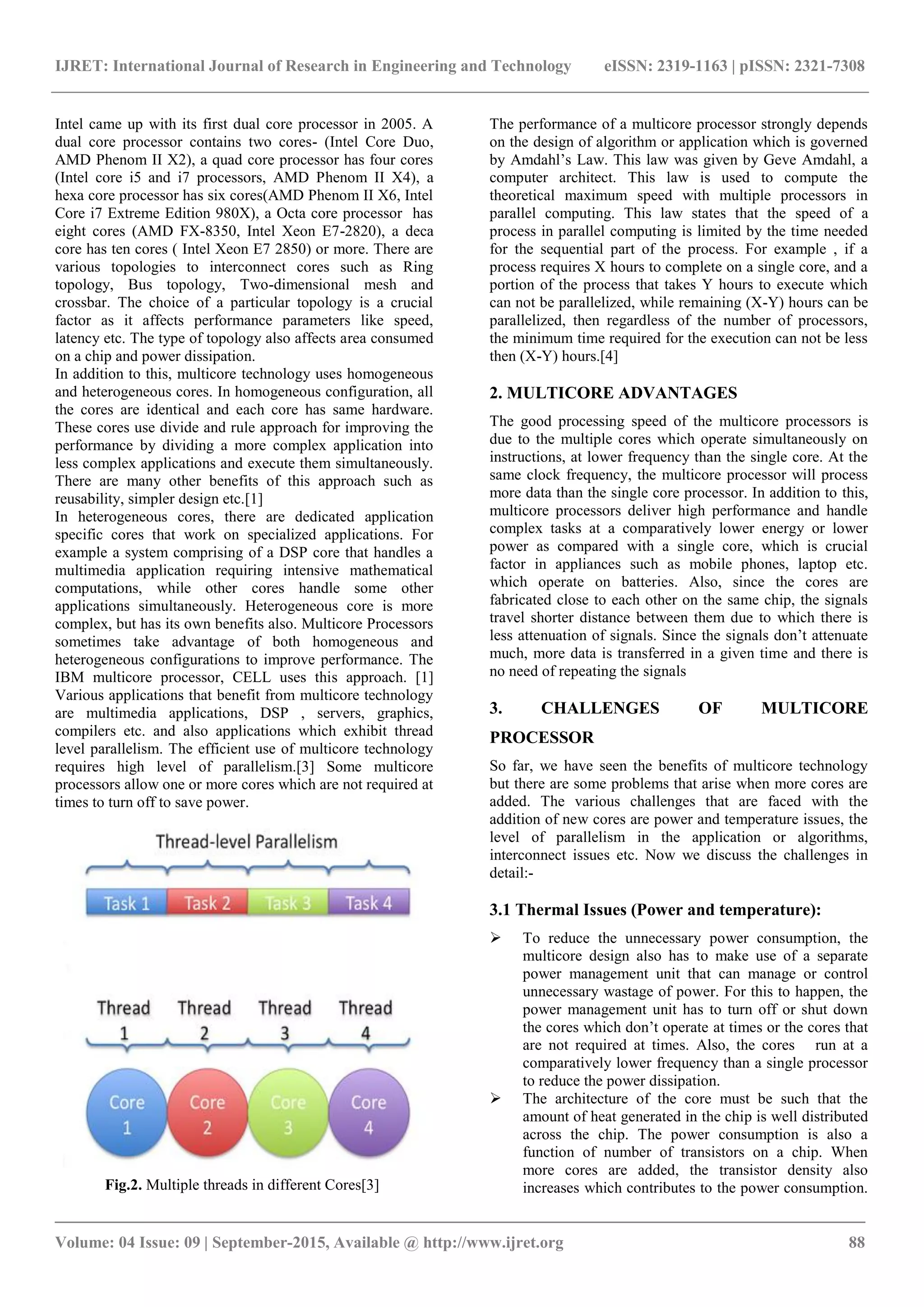 Multicore processor technology advantages and challenges | PDF | Operating Systems | Computer ...