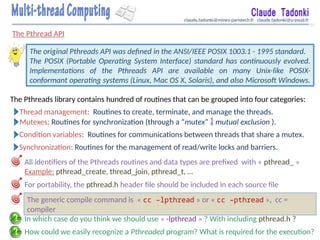 multithread in multiprocessor architecture | PPT