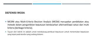 Multi criteria decision analysis - mcda.pdf