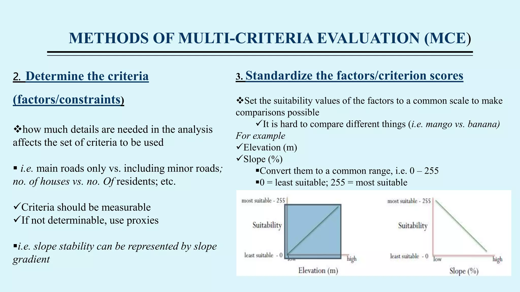 Multi criteria decision making in spatial data analysis | PPTX