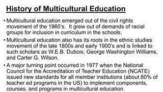 Multicultual education | PPTX