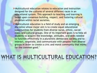 Multicultural education | PPTX
