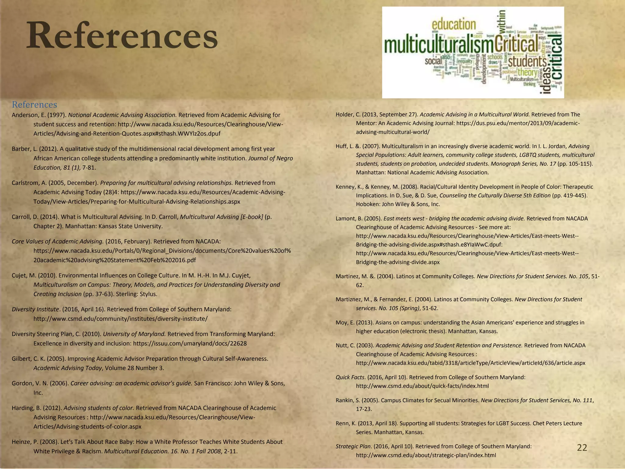 Multicultural Advising Presentation | PPTX