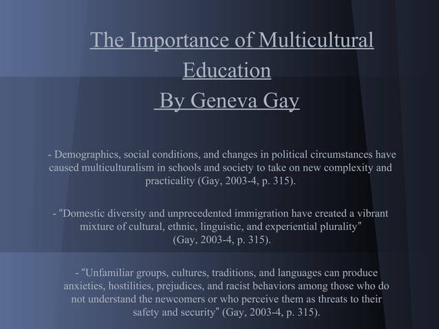 Multicultural and anti racist curriculum | PPT