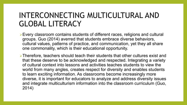 MULTICULTURAL AND GLOBAL LITERACY-1.pptx | Education