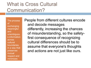 Multi Cultural Communication | PPTX