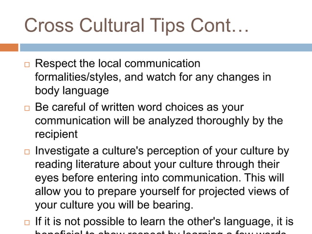 Multi Cultural Communication | PPTX