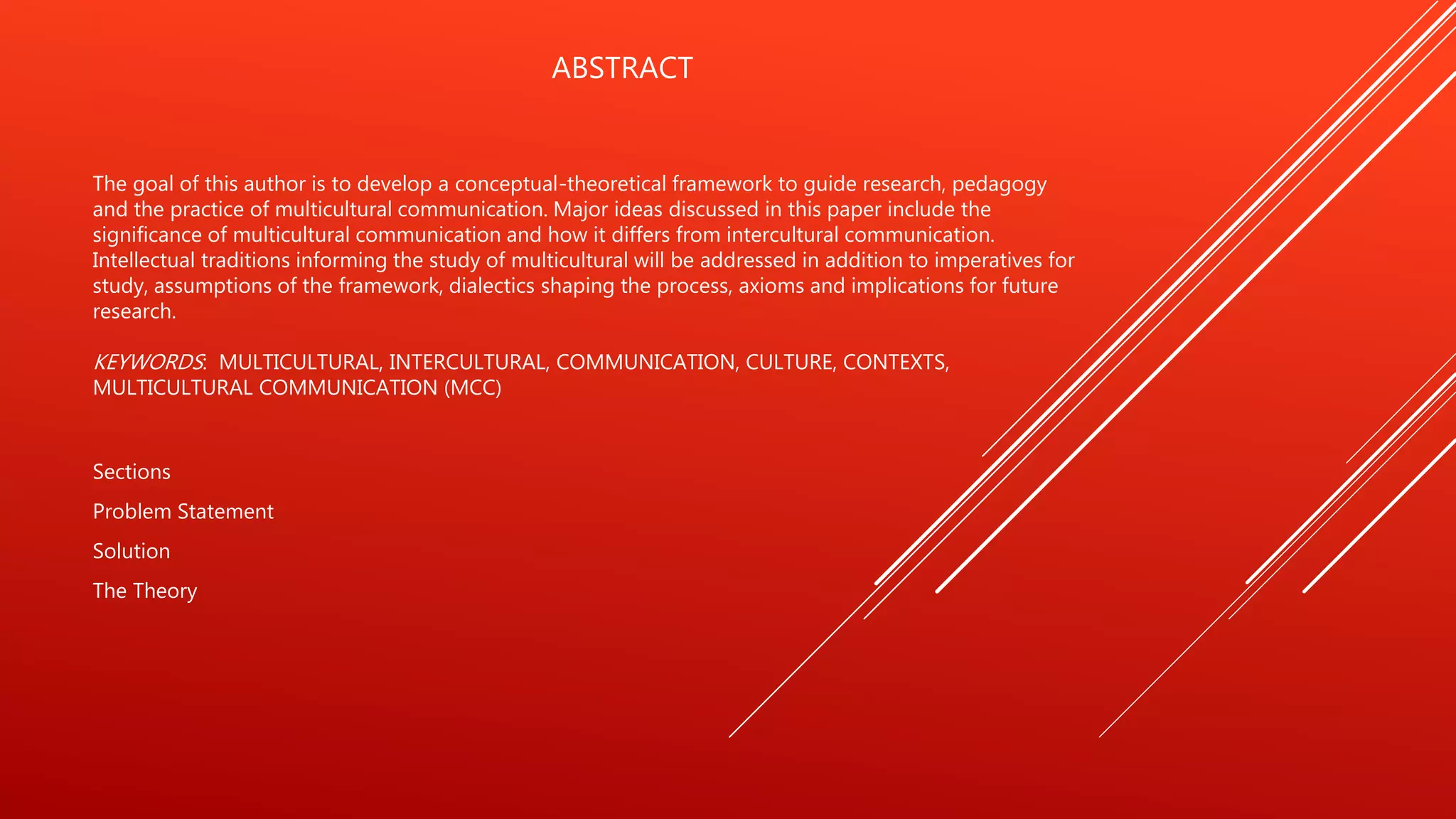 Multicultural communication theory_pptx | PPTX