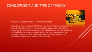 Multicultural communication theory_pptx | PPTX